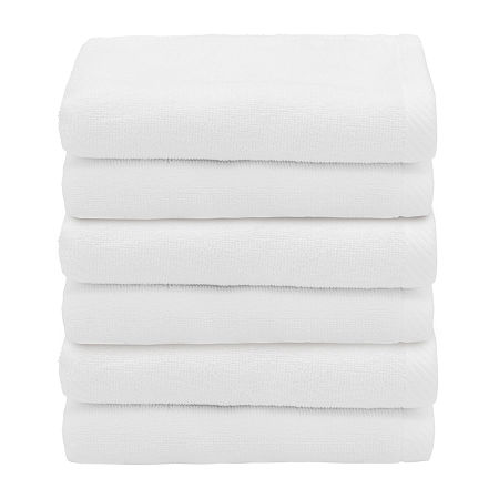 Linum Home Ediree Turkish Cotton 6 Piece Fingertip Towels Set - White