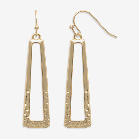 Click here for Bold Elements Gold Tone Womens Drop Earrings  One... prices