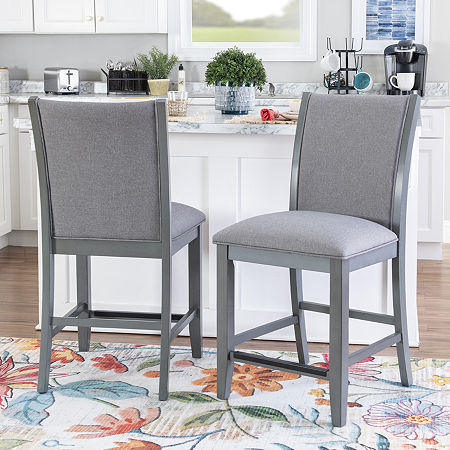 Click here for Parrilla 2-pc. Counter Height Upholstered Bar Stoo... prices