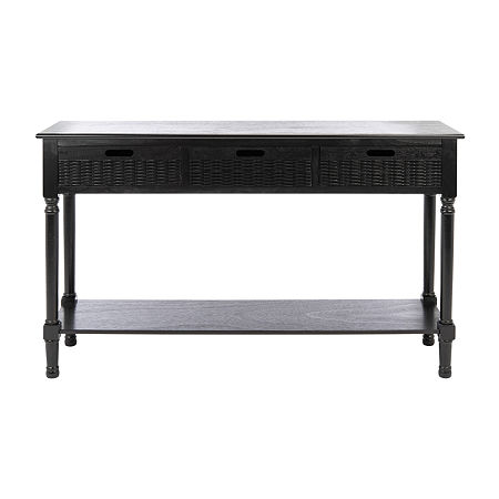 Landers 3 Drawer Console - Black