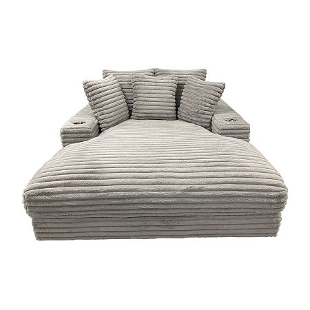 Click here for Cuddler Chaise Lounge  One Size  Gray prices