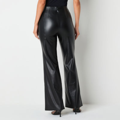 Bold Elements Womens High Rise Flare Pull-On Pants, Color: Black - JCPenney