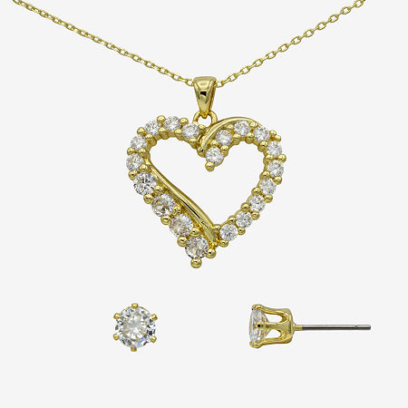 Click here for Sparkle Allure Womens Cubic Zirconia 14K Gold Over... prices