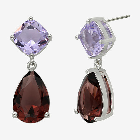 Click here for Sparkle Allure Womens Purple Crystal Pure Silver O... prices