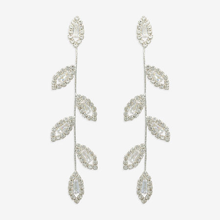 Click here for Mixit Womens Glass Drop Earrings  One Size  Silver prices