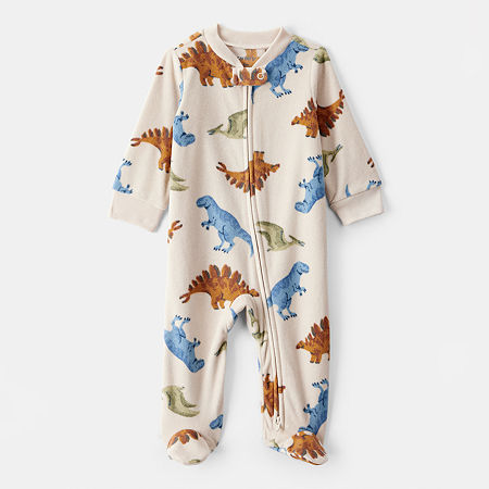 Baby Boy (NB-9M) Carters(R) Dino Microfleece Two Way Zip Sleeper