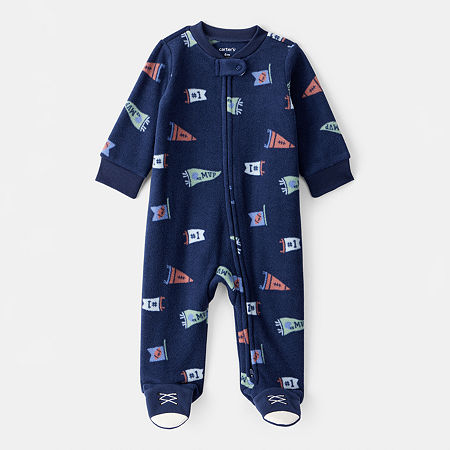 Click here for Carters Baby Boys Sports Print Zip-Up Sleep and Pl... prices