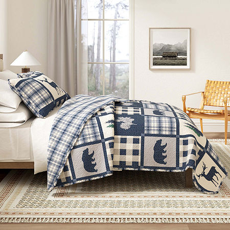 Click here for Linery Nature Mosaic Reversible Quilt Set  One Siz... prices