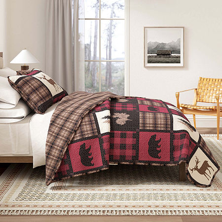 Click here for Linery Nature Mosaic Reversible Quilt Set  One Siz... prices