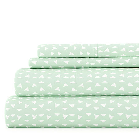 ienjoy Home The Boho & Beyond Premium Ultra Soft Pattern 4-Pc. Sheet Set  California King - Jade