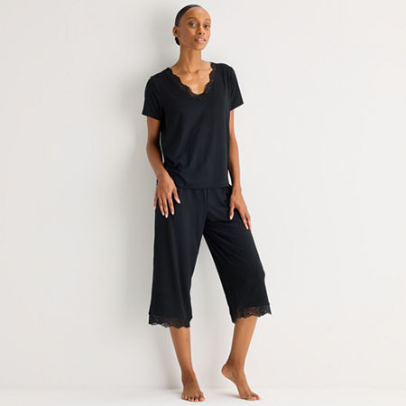 Click here for Ambrielle Womens V Neck Short Sleeve Pajama Top  X... prices