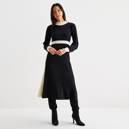 Click here for 52seven Womens Long Sleeve Midi Sweater Dress  X-s... prices