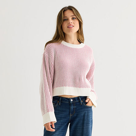 Arizona Juniors Womens Pullover Sweater  Medium  Pink