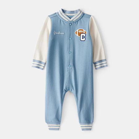 Click here for Carters Baby Boys Varsity Style Jumpsuit - Blue prices