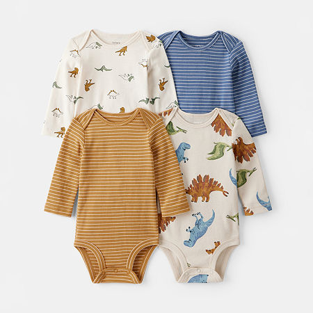 Click here for Carters Baby Cotton Long-Sleeve Bodysuits  4 Pack... prices