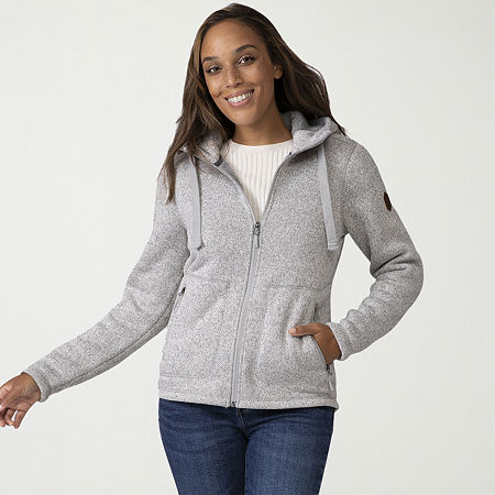 Free Country Womens Mountain Fleece Jacket - Silver