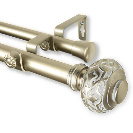 Click here for Rod Desyne Maple Double Curtain Rod  One Size  Yel... prices