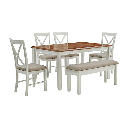 Click here for Janisse 6-Pc Dining Set  One Size  Brown prices