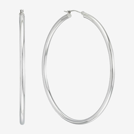 Click here for Womens 10K Gold 60mm Hoop Earrings  One Size prices