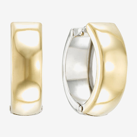 Click here for Womens 18K Two Tone Gold 14.2mm Hoop Earrings  One... prices