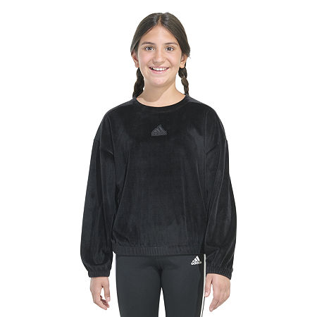 Click here for adidas Big Kid Girls Crew Neck Embroidered Long Sl... prices