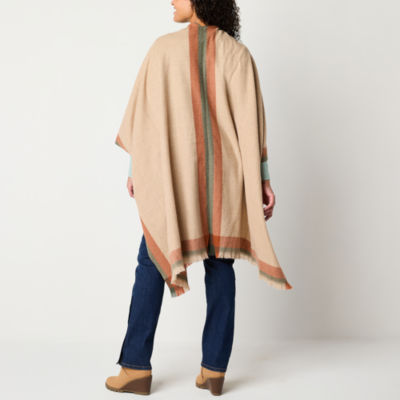 Liz Claiborne Plaid Wrap With Border Wrap - JCPenney