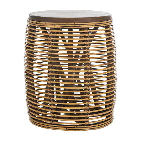Click here for Maui Wipeable Surface End Table  One Size  Brown prices