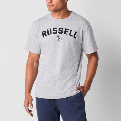 Russell Athletic Mens Short Sleeve Graphic T-Shirt, Color: Heather ...