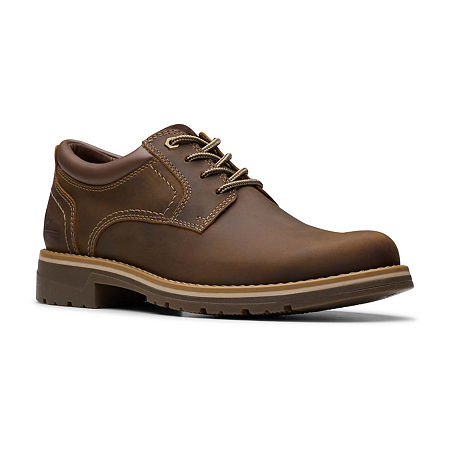 Clarks Collection Mens Morris Low Ap Shoes - Beeswax Leather