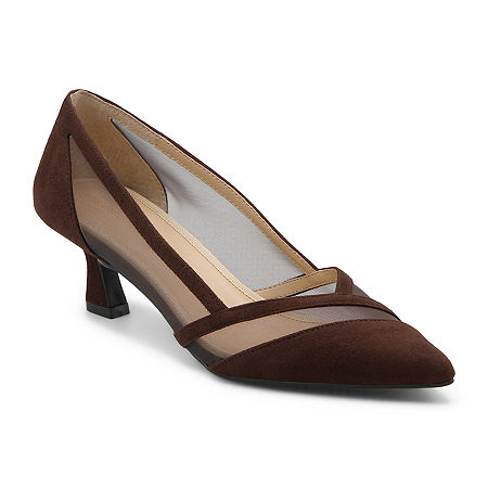 Click here for Adrienne Vittadini Slew Womens Pointed Kitten Heel... prices