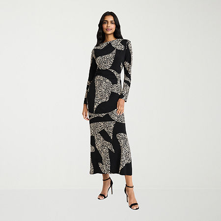Click here for Clover And Sloane Womens Long Sleeve Midi Animal S... prices