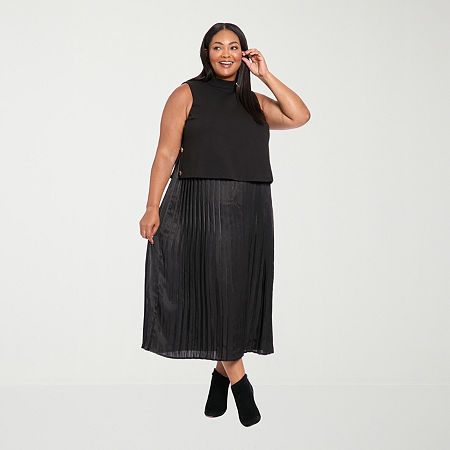 Click here for Clover And Sloane Womens Sleeveless Midi Striped P... prices
