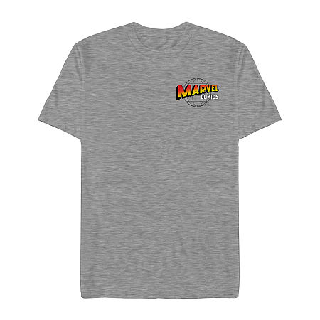 Click here for Mens Crew Neck Short Sleeve Regular Fit Marvel Gra... prices