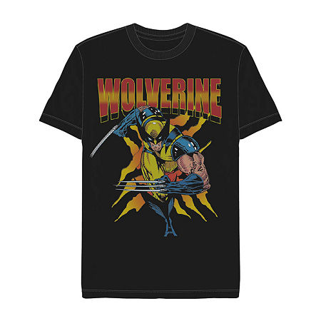 Click here for Mens Crew Neck Short Sleeve Regular Fit Marvel Gra... prices