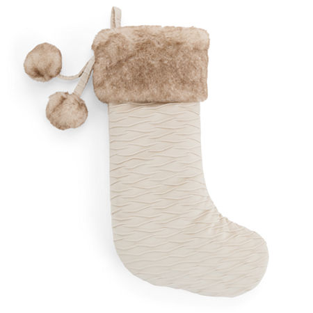 Click here for North Pole Trading Co. Cream Crinkle Fur Christmas... prices