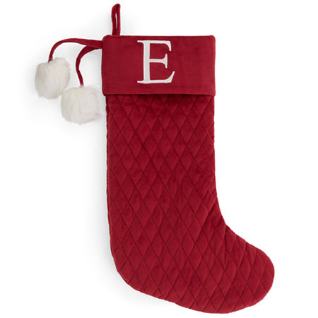 Click here for North Pole Trading Co. Red Quilted Monogram Christ... prices