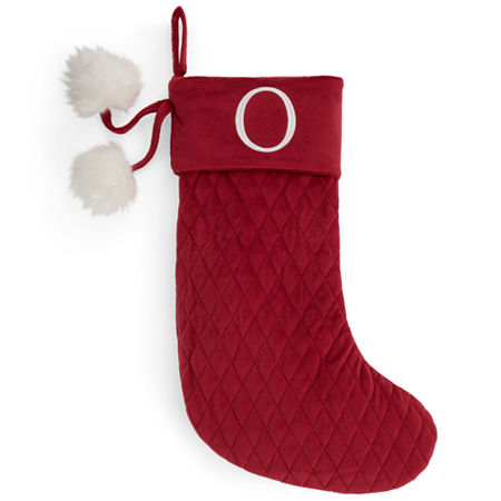 Click here for North Pole Trading Co. Red Quilted Monogram Christ... prices