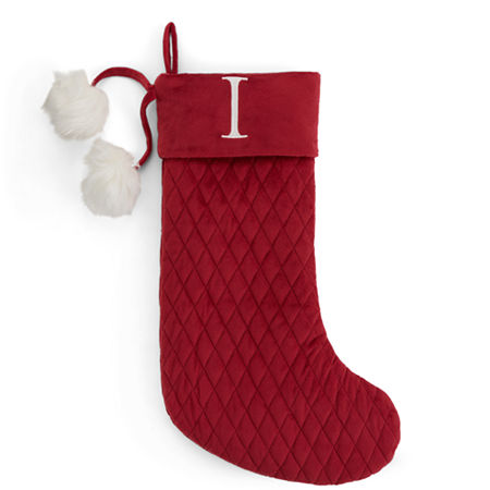 Click here for North Pole Trading Co. Red Quilted Monogram Christ... prices