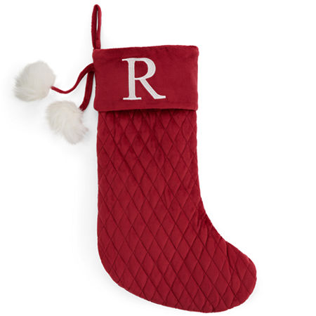 Click here for North Pole Trading Co. Red Quilted Monogram Christ... prices
