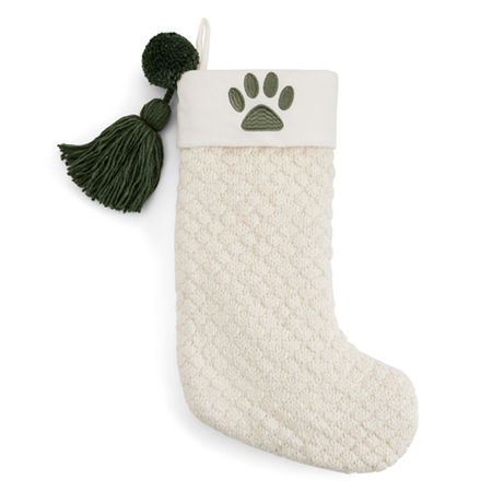 Click here for North Pole Trading Co. Ivory Knit Monogram Christm... prices