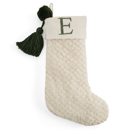 Click here for North Pole Trading Co. Ivory Knit Monogram Christm... prices