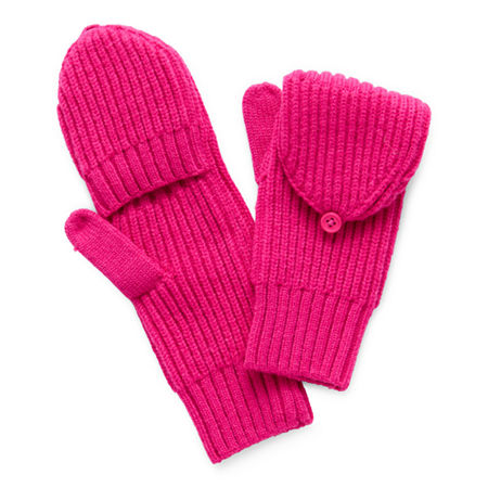Click here for St. Johns Bay Solid Pop Top Gloves  One Size  Pink prices
