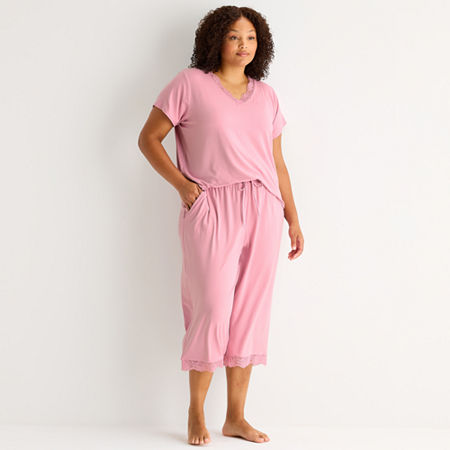 Click here for Ambrielle Womens Plus Pajama Pants  2x  Pink prices