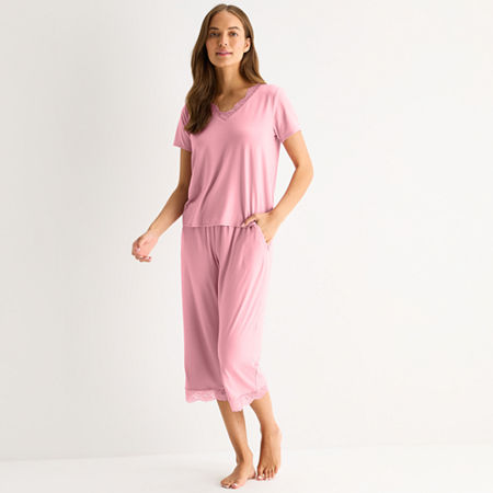 Click here for Ambrielle Womens V Neck Short Sleeve Pajama Top  X... prices
