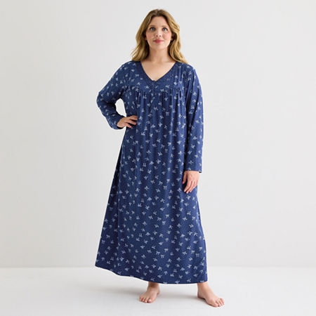 Click here for Adonna Womens V Neck Long Sleeve Plus Nightgown  2... prices