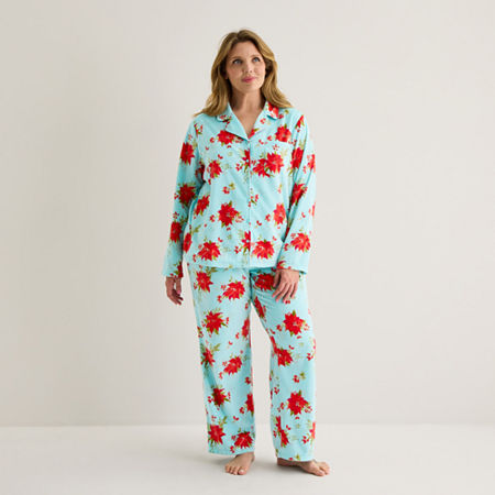 Click here for Adonna Womens Fleece Long Sleeve 2-pc. Plus Pajama... prices
