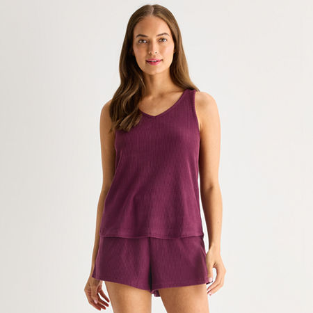 Click here for Ambrielle Womens Rib V Neck Sleeveless Pajama Top... prices