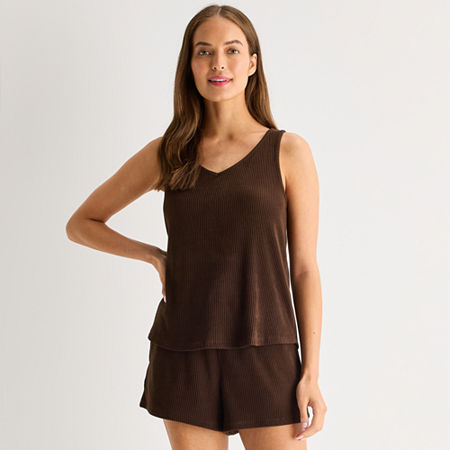 Click here for Ambrielle Womens Rib V Neck Sleeveless Pajama Top... prices