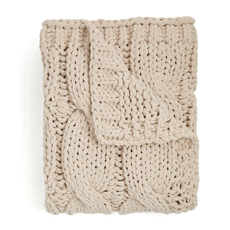 Click here for North Pole Trading Co. Chunky Cable Knit Throw  On... prices