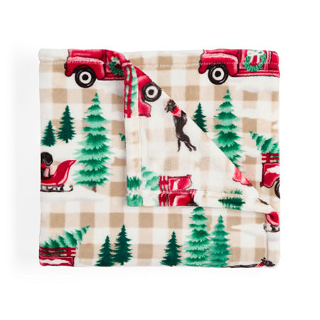 Click here for North Pole Trading Co. Holiday Velvet Plush Throw... prices